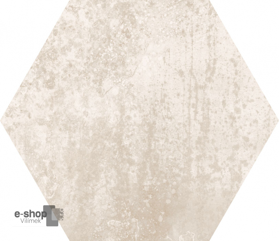 Dlažba jako beton Codicer Concrete Almond Hex 25 - béžová | Eshop Obklady Vilímek