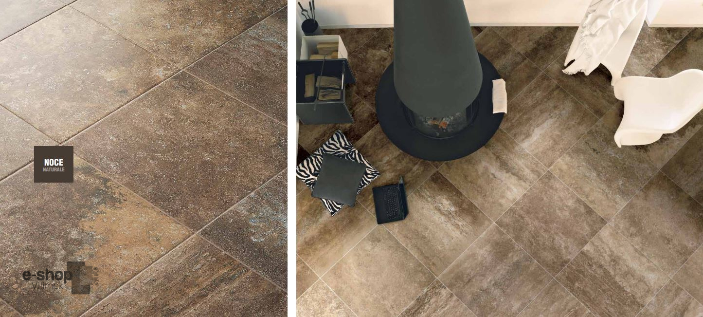 Dlažba ve vzhledu kamene Brennero B_Stone Noce Nat. 8,1x16,5cm