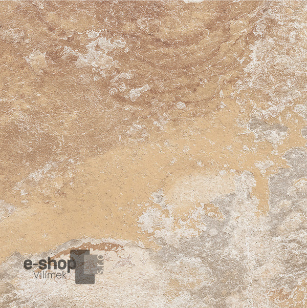 Dlažba jako kámen Elios Slate Gold 30x30 Mat. Rett. - béžová