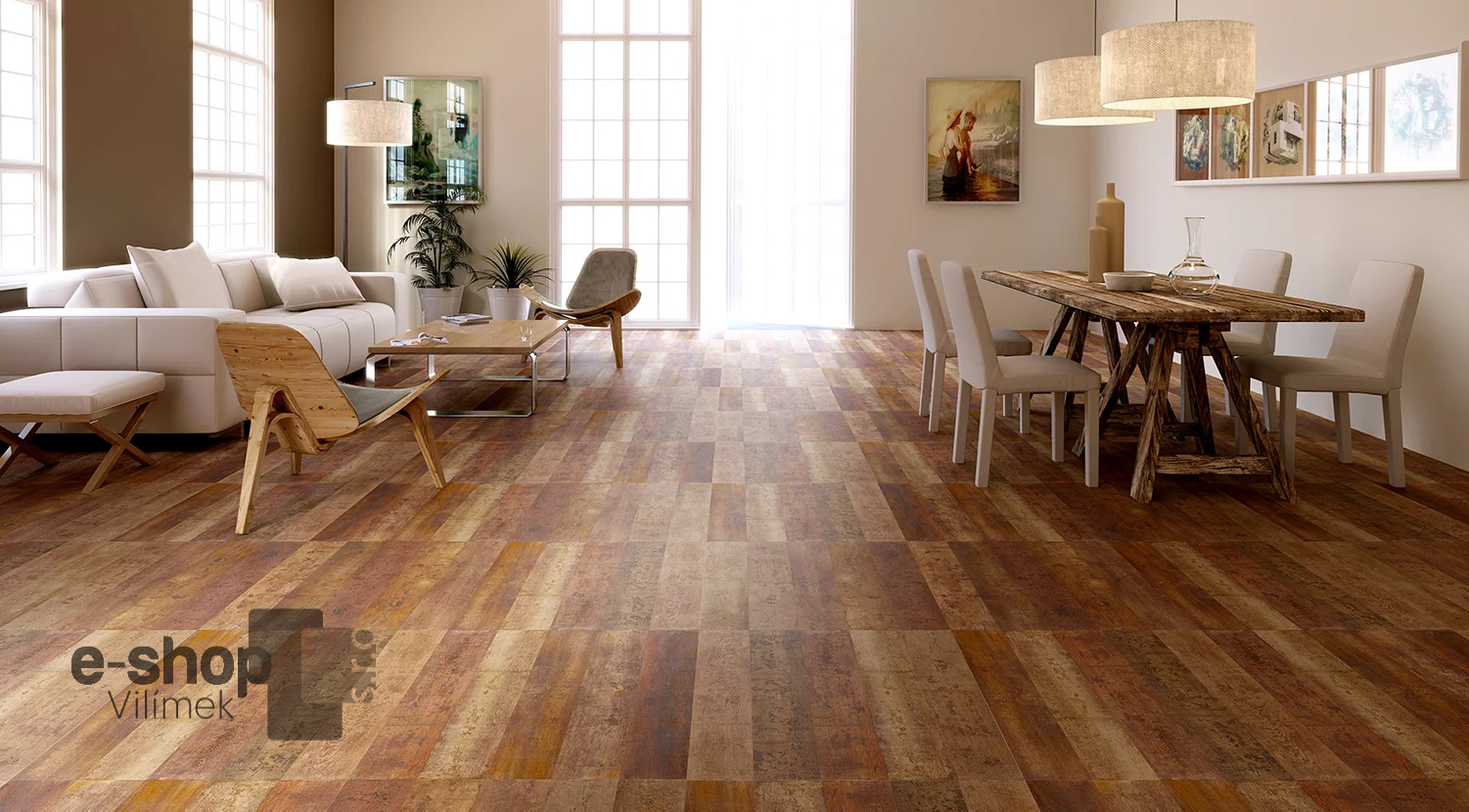 Dlažba jako dřevo Bestile Pamesa Florisant Brown Wood 15x60 - hnědá ...