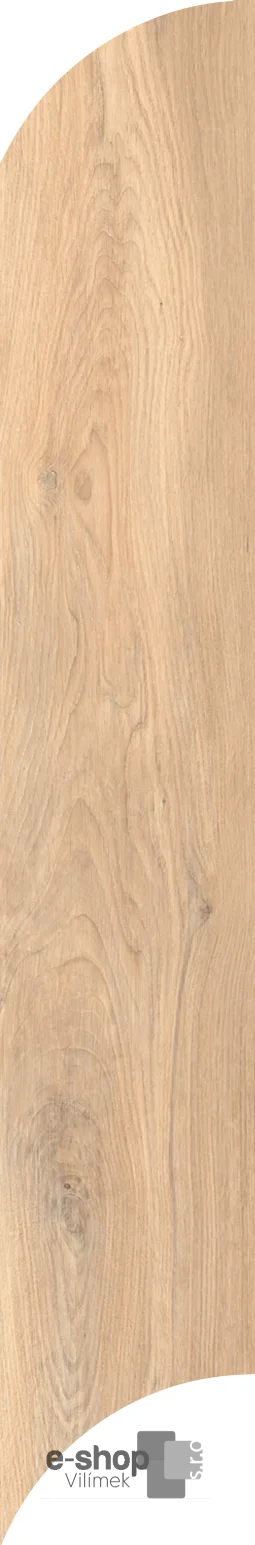 Dlažba jako dřevo Caesar Cocoon Bliss Chevron Arch 20x120 Rett. - béžová