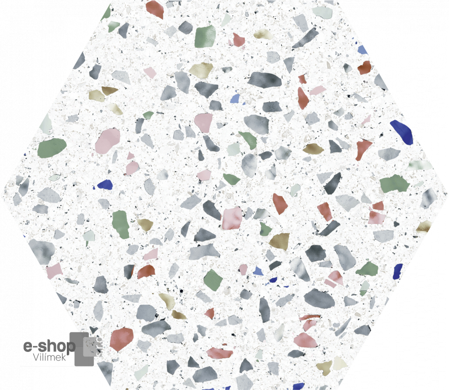 Dlažba jako kámen Codicer Venice Light Colors Hex 22x25