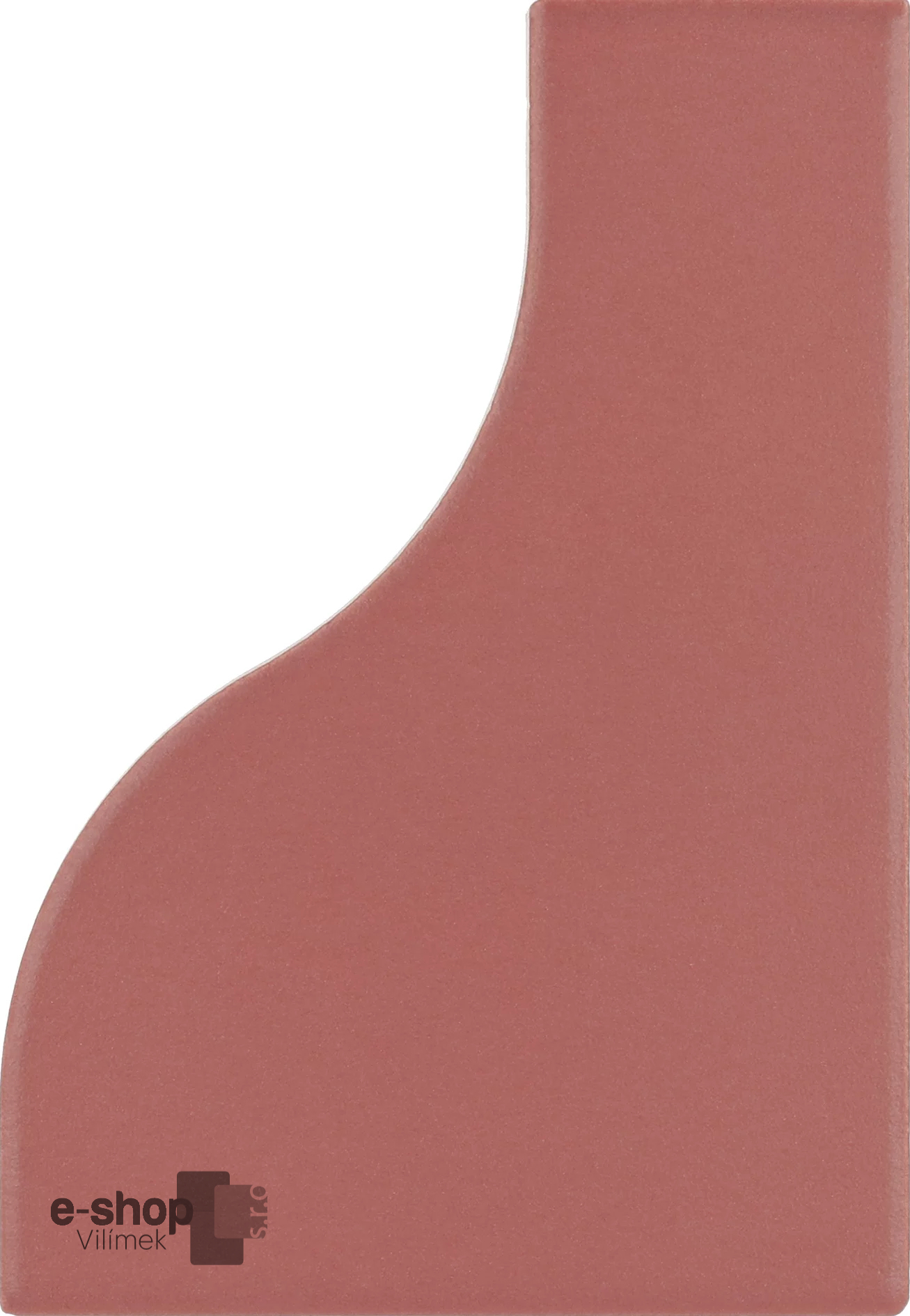 Retro dekor Equipe Curve Ruby Shade Matt 8,3x12 - růžová